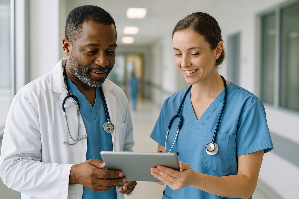 Healthcare professionals using digital technology. | Free Photo - rawpixel