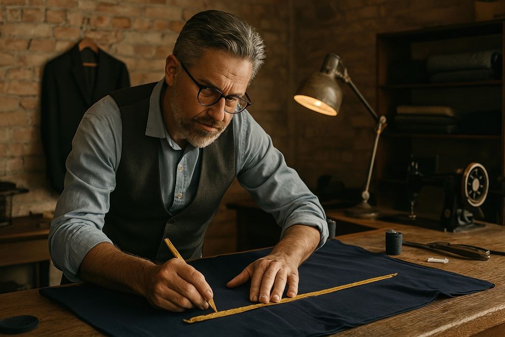 Tailor measuring fabric precision. | Free Photo - rawpixel