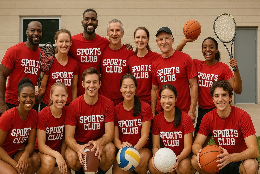 Diverse sports team smiling together | Free Photo - rawpixel