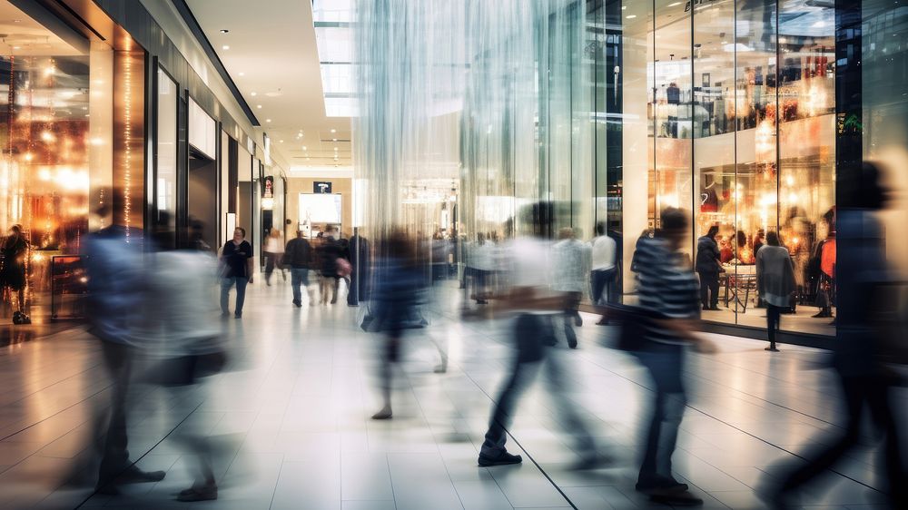 Vibrant shopping mall scene captured | Free Photo - rawpixel