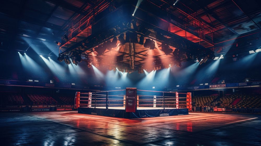 Dramatic boxing ring arena wallpaper | Free Photo - rawpixel