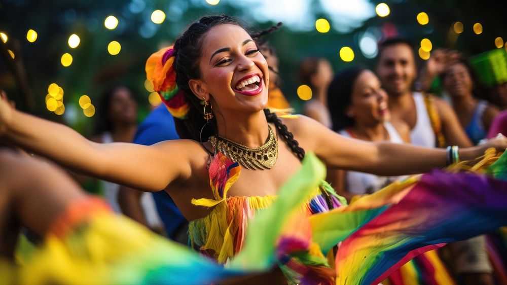 Vibrant celebration with joyful dancers | Premium Photo - rawpixel