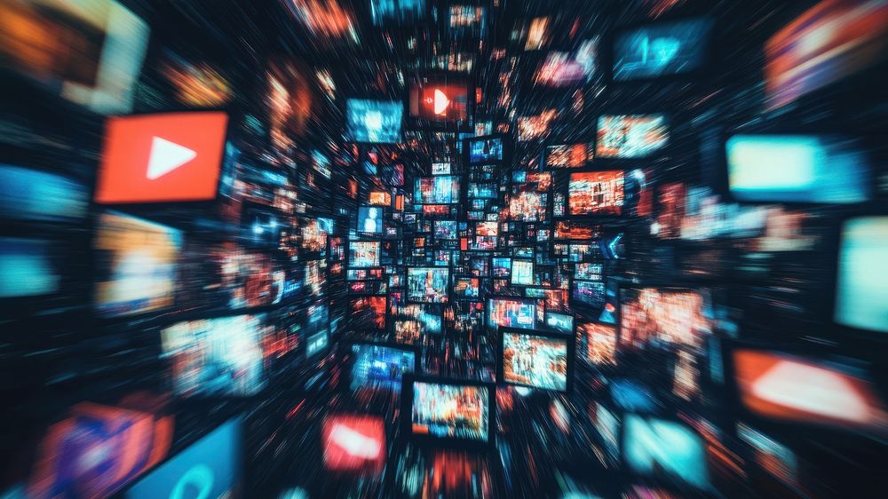 Dynamic digital media collage | Free Photo - rawpixel