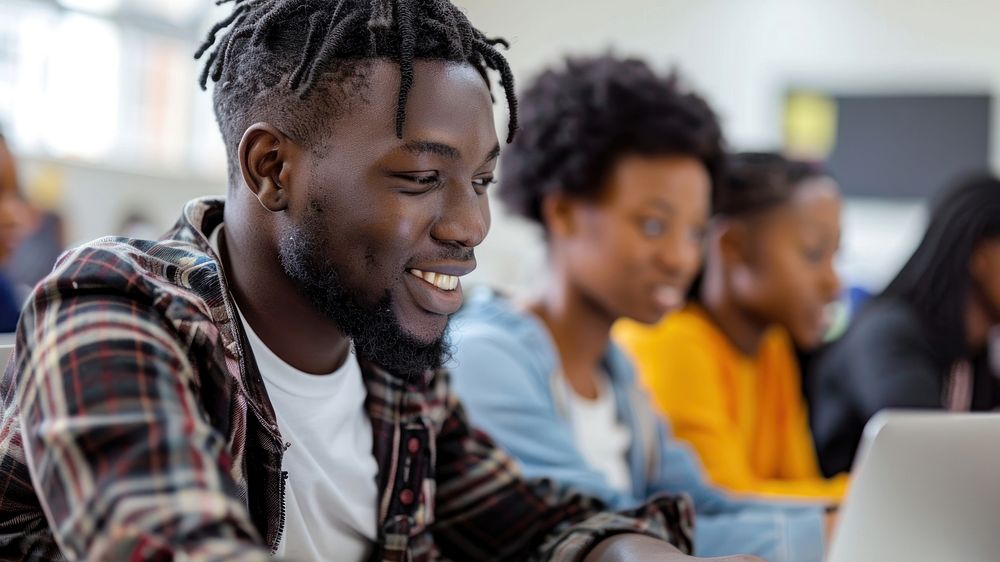 Focused students in modern classroom | Premium Photo - rawpixel