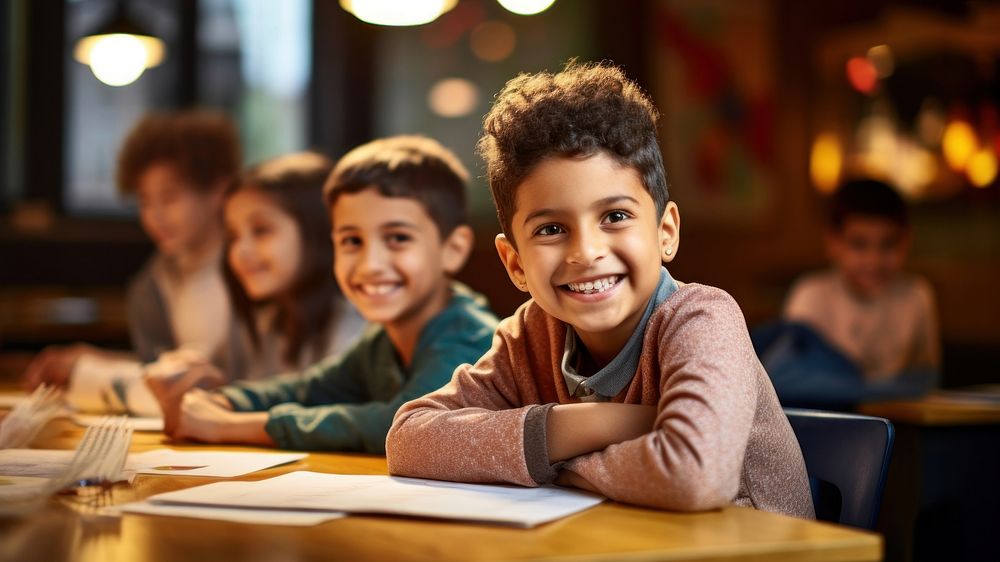 Joyful children learning together | Free Photo - rawpixel
