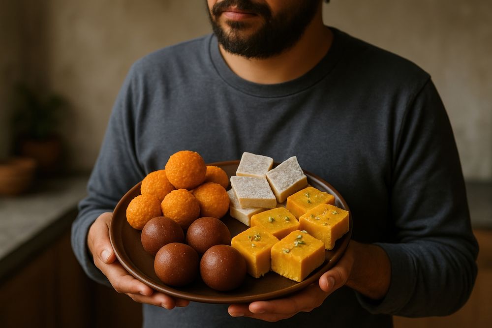 Assorted Indian sweets platter | Free Photo - rawpixel