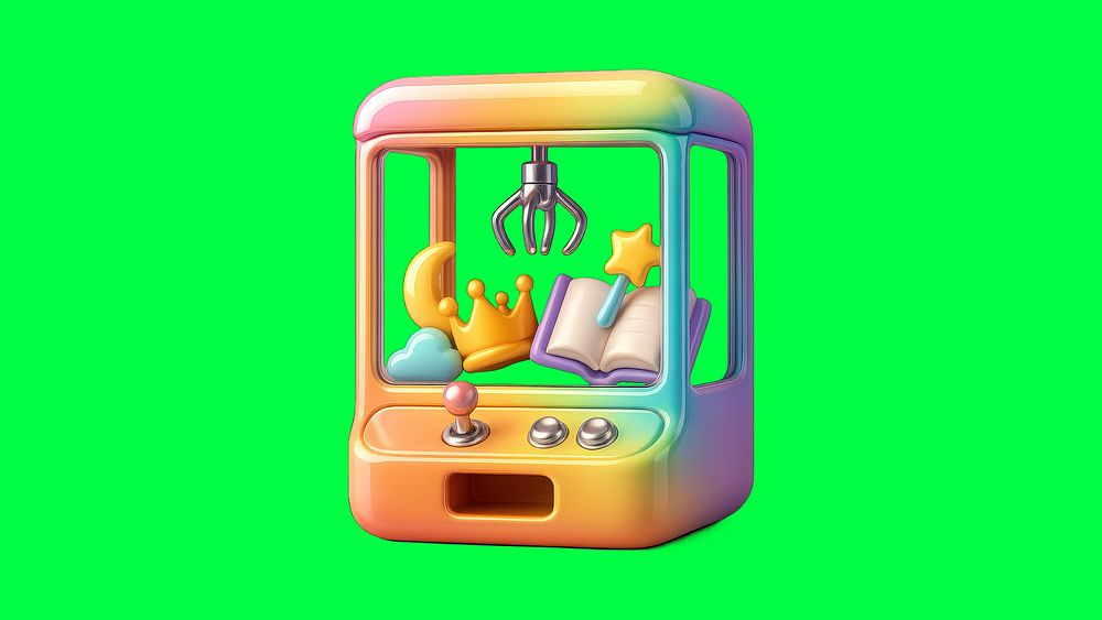 Colorful 3D claw machine illustration | Free Photo - rawpixel