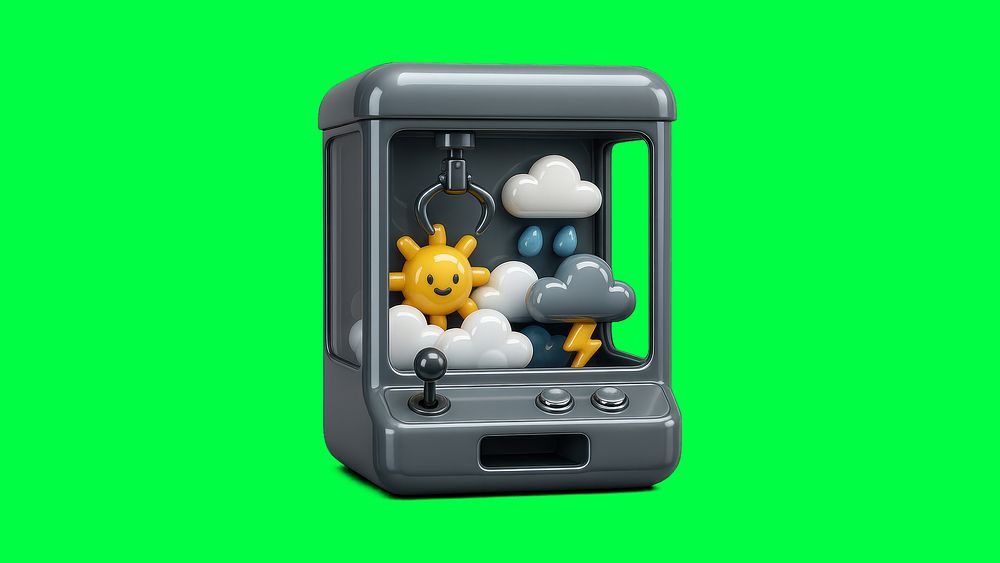 Weather-themed claw machine illustration | Free Photo - rawpixel