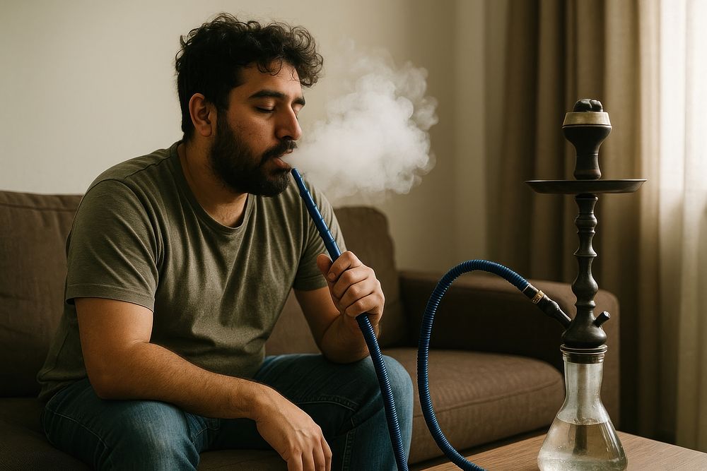 Man enjoying hookah session | Free Photo - rawpixel