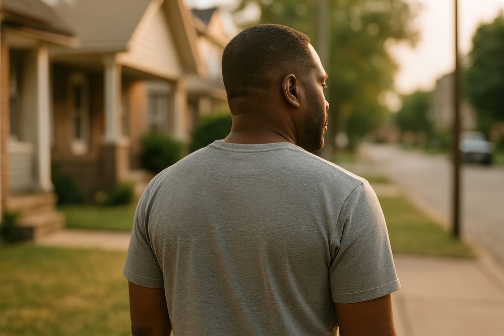 Reflective walk in neighborhood street. | Free Photo - rawpixel