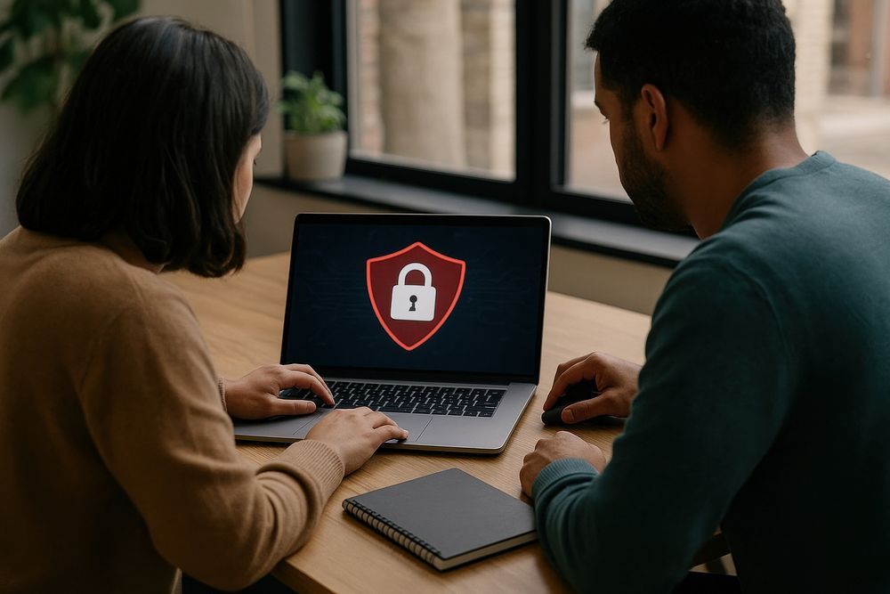 Cybersecurity teamwork laptop protection | Free Photo - rawpixel