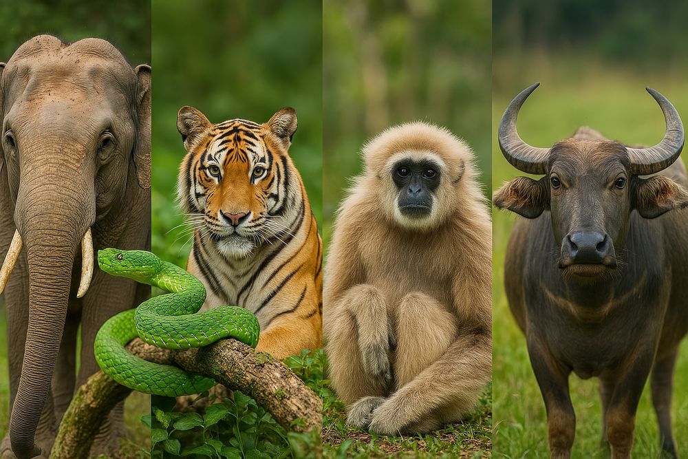 Wildlife diversity in lush habitat. | Free Photo - rawpixel