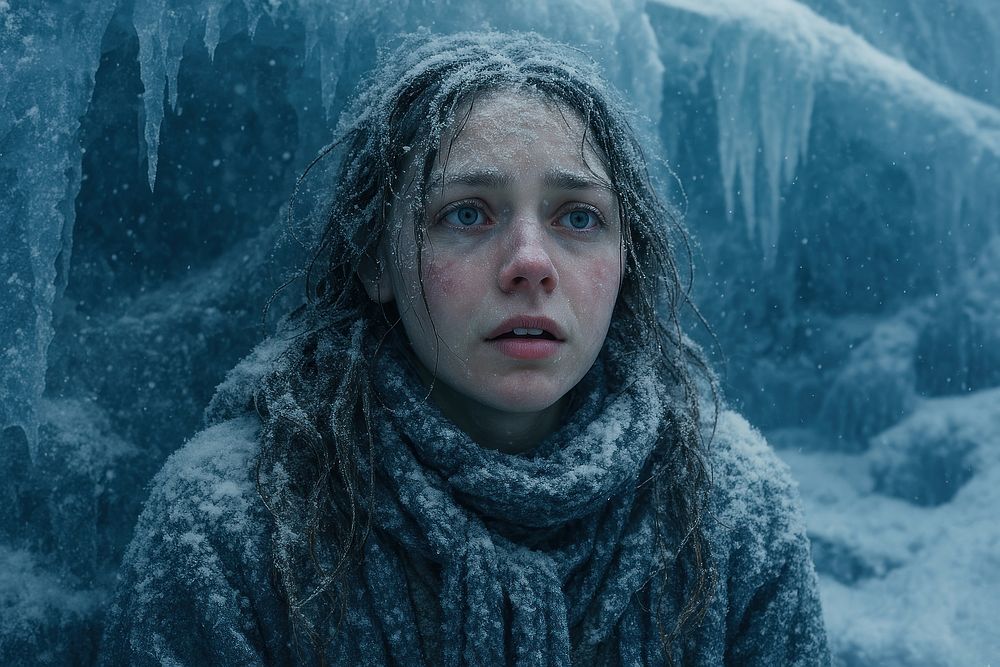 Woman in icy wilderness portrait | Free Photo - rawpixel