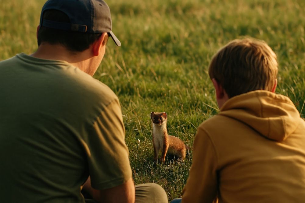 Curious weasel observed by humans | Free Photo - rawpixel