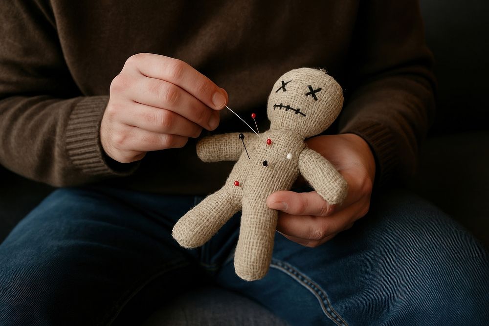 Voodoo doll with pins. | Free Photo - rawpixel