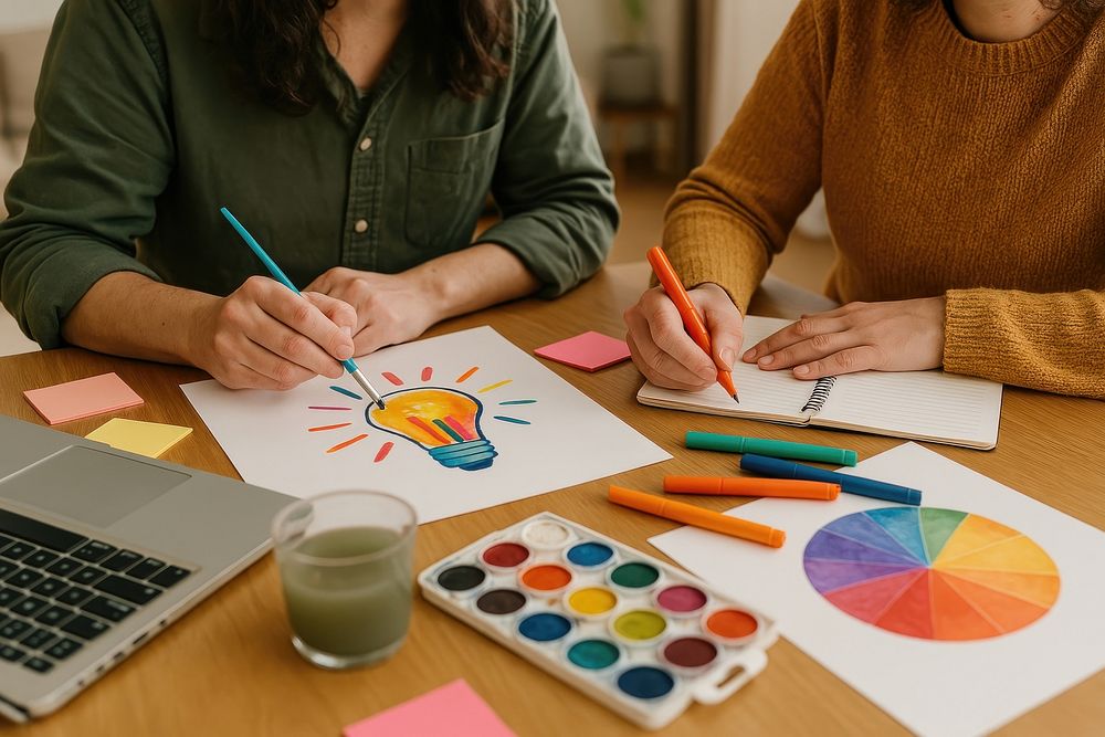 Creative brainstorming with colors | Free Photo - rawpixel