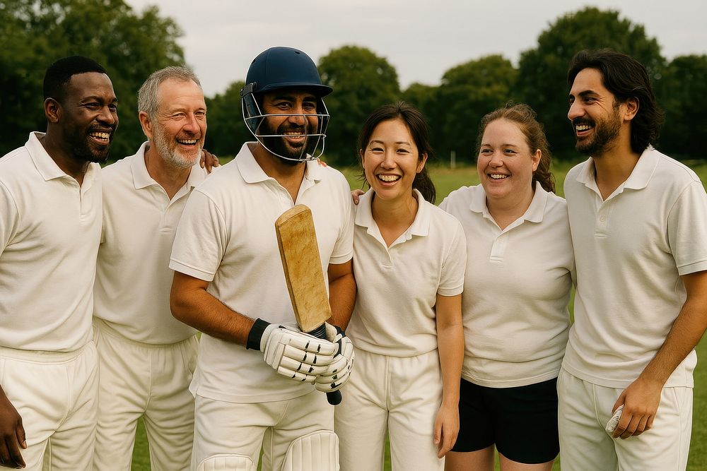 Diverse cricket team smiling | Free Photo - rawpixel