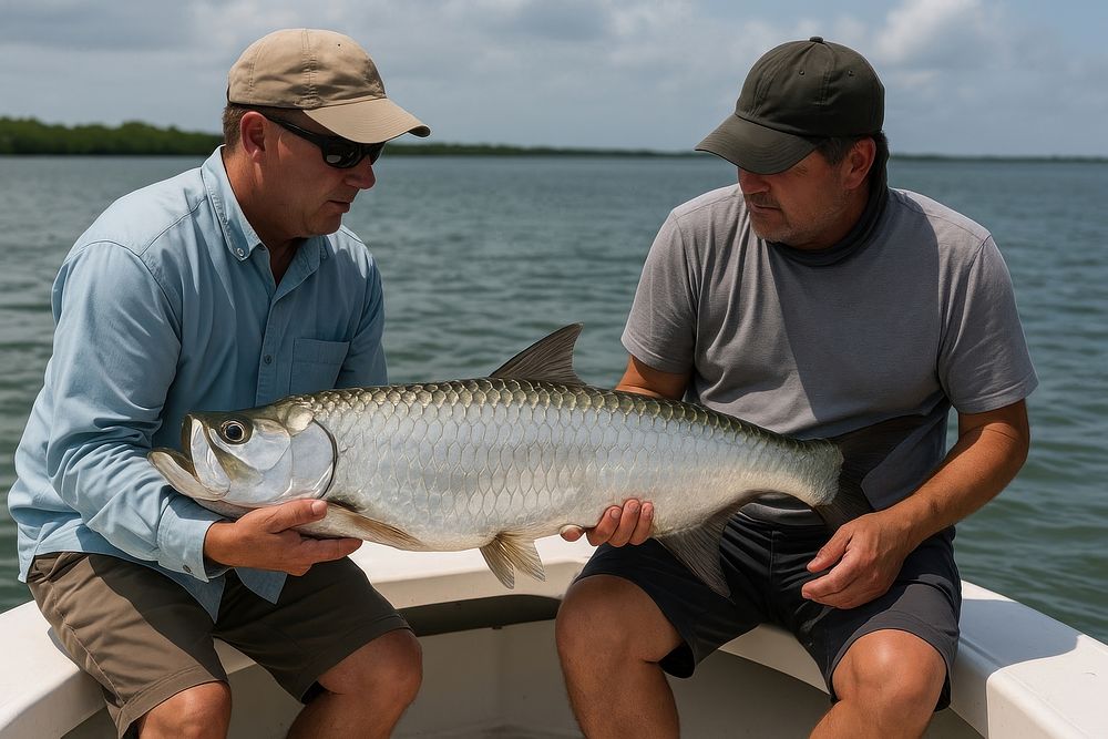 Men holding large fish | Free Photo - rawpixel