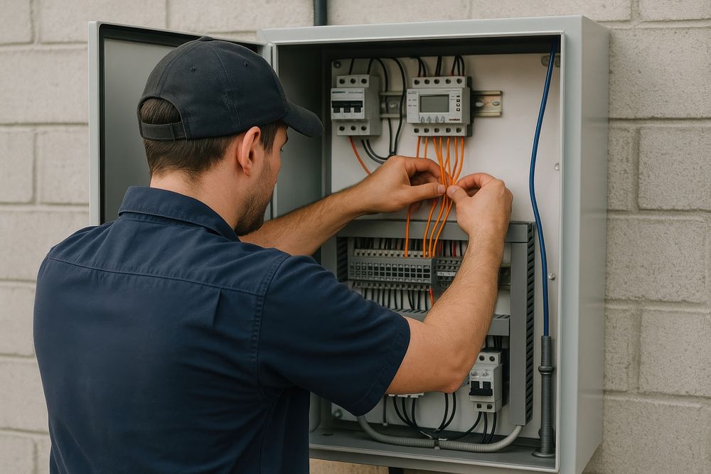 Electrician wiring control panel | Free Photo - rawpixel