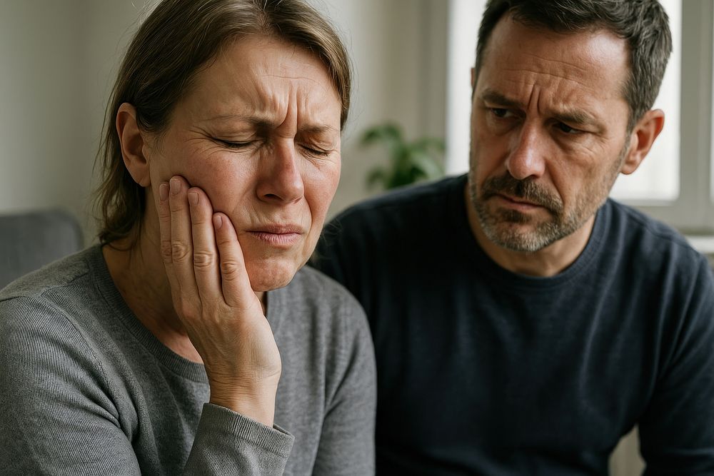 Concerned couple experiencing toothache | Free Photo - rawpixel