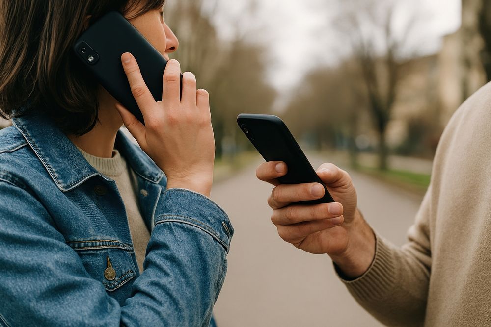 People using smartphones outdoors | Free Photo - rawpixel