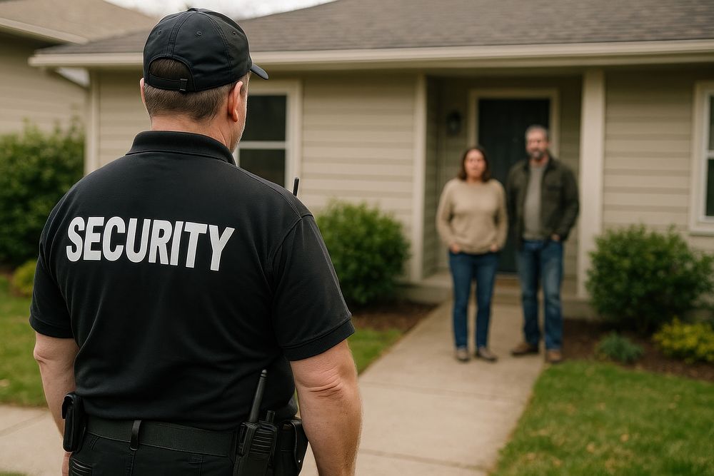 Security guard protecting residential property. | Free Photo - rawpixel