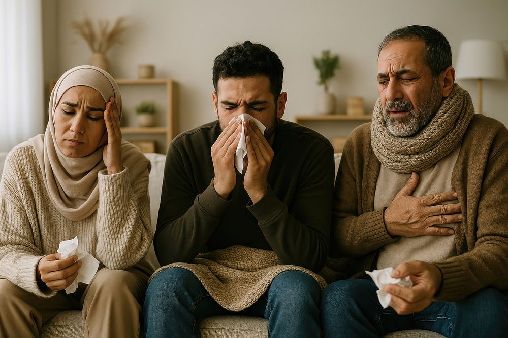 Family suffering from cold | Free Photo - rawpixel