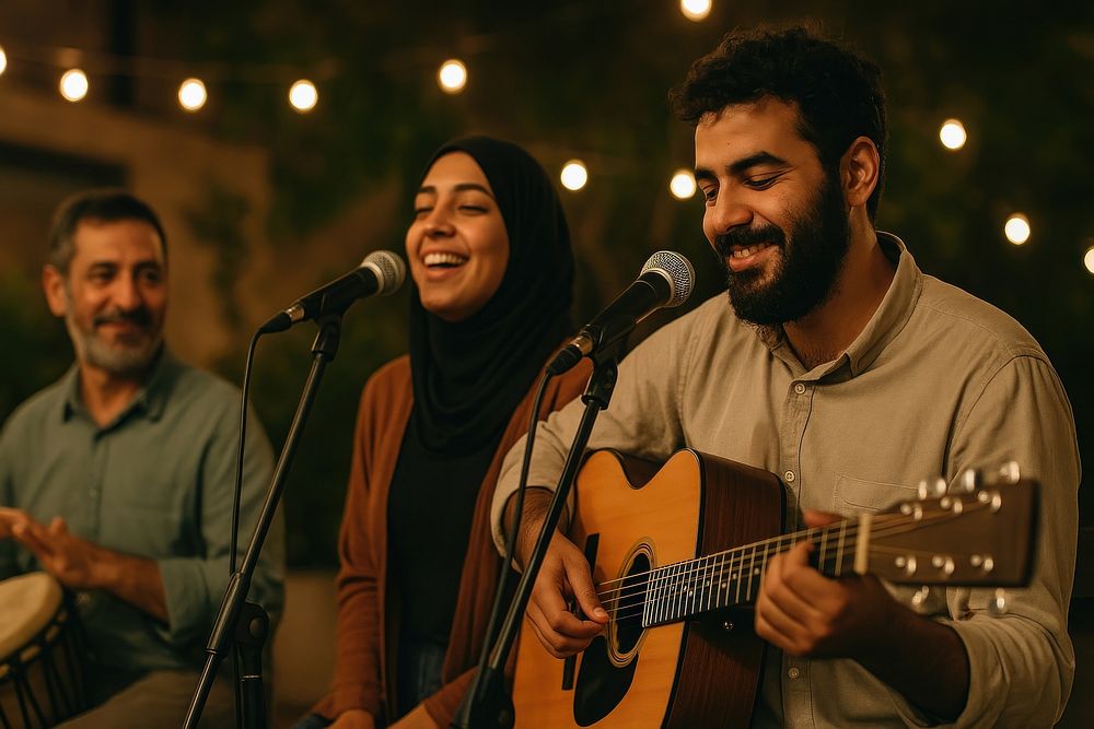Joyful acoustic outdoor music performance | Free Photo - rawpixel