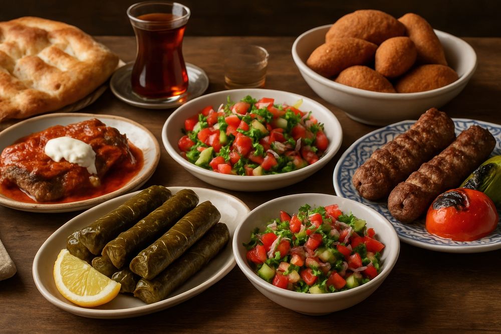 Authentic Turkish cuisine feast | Free Photo - rawpixel