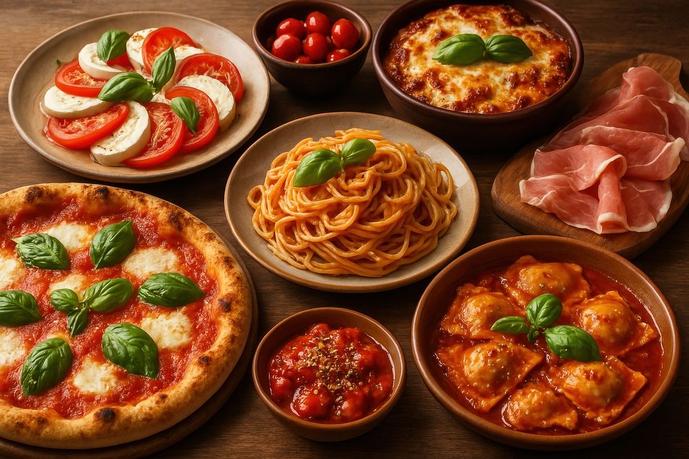 Authentic Italian cuisine assortment | Free Photo - rawpixel