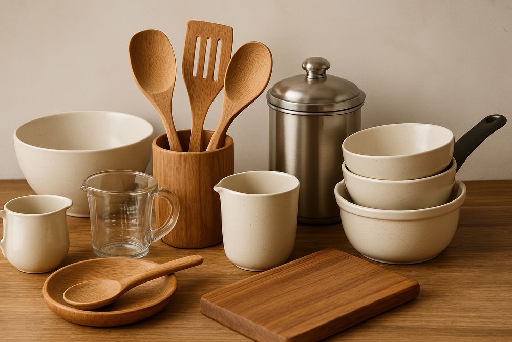 Minimalist kitchenware set display | Free Photo - rawpixel