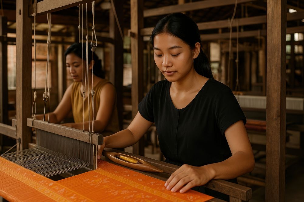 Traditional weaving craftwork process | Free Photo - rawpixel
