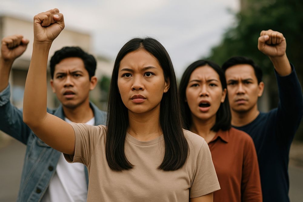 Empowered group raising fists | Free Photo - rawpixel