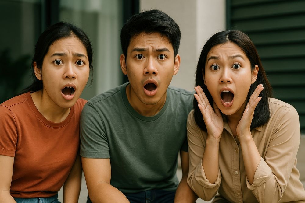 Surprised friends expressing shock | Free Photo - rawpixel