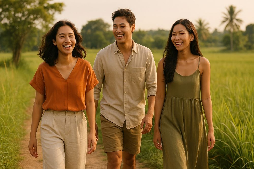 Friends enjoying nature walk | Free Photo - rawpixel