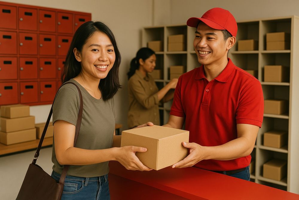 Friendly package delivery service. | Free Photo - rawpixel