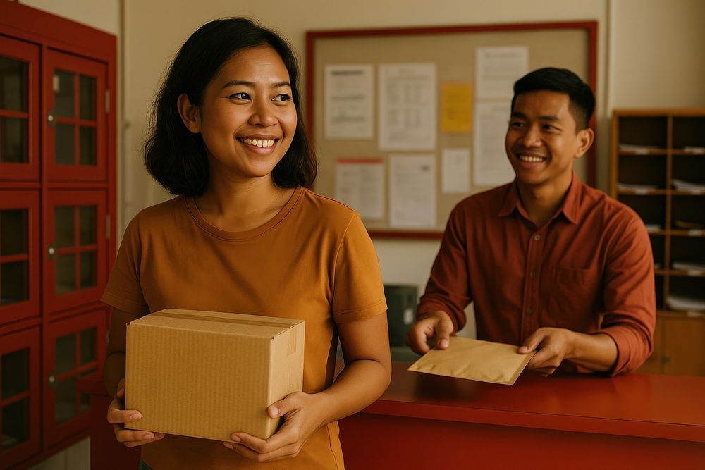 Happy customers receiving packages | Free Photo - rawpixel