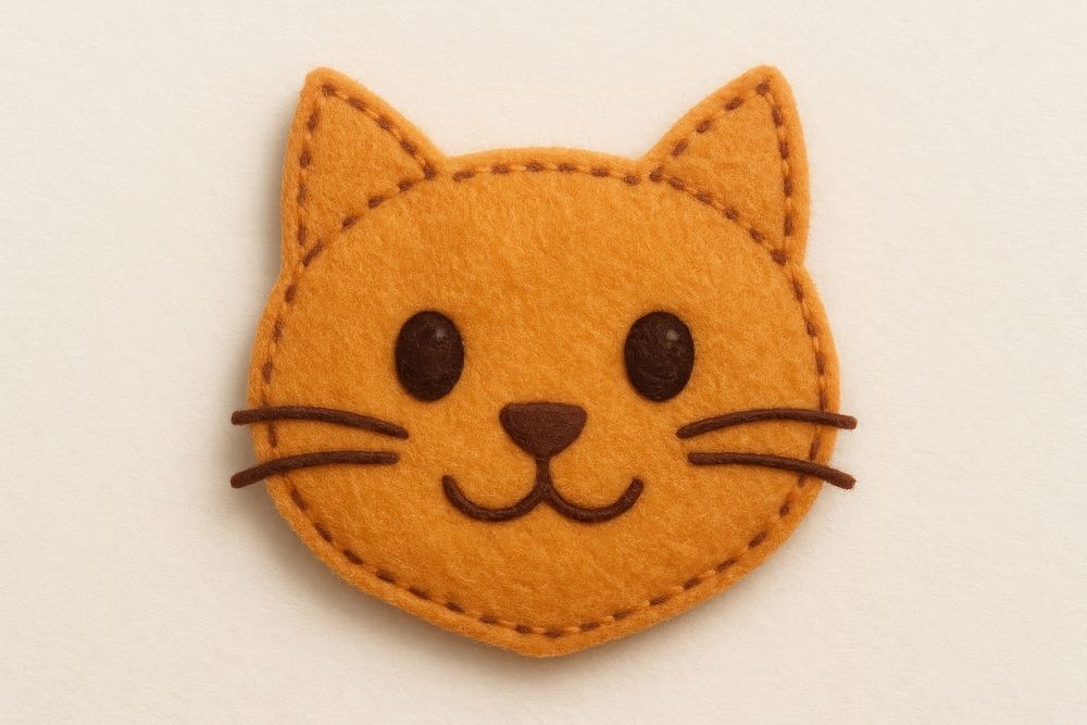 Cute felt cat face craft | Free Photo - rawpixel