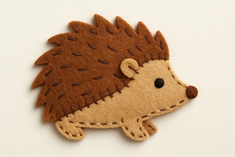 Cute felt hedgehog craft | Free Photo - rawpixel