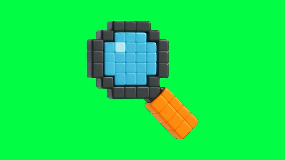 PNG Pixelated magnifying glass illustration | Free Photo - rawpixel