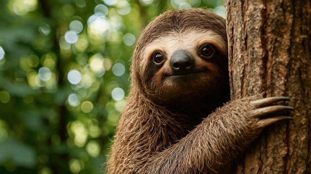 Wallpaper Sloth JPG Cute Images | Free Photos, PNG Stickers, Wallpapers ...
