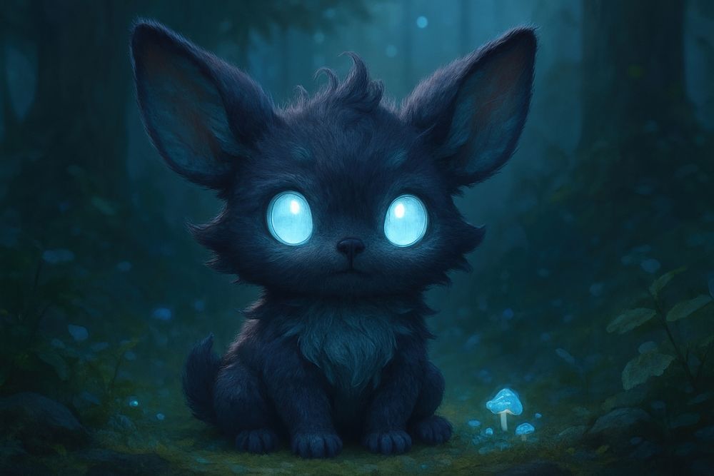 Mystical creature in enchanted forest | Free Photo Illustration - rawpixel