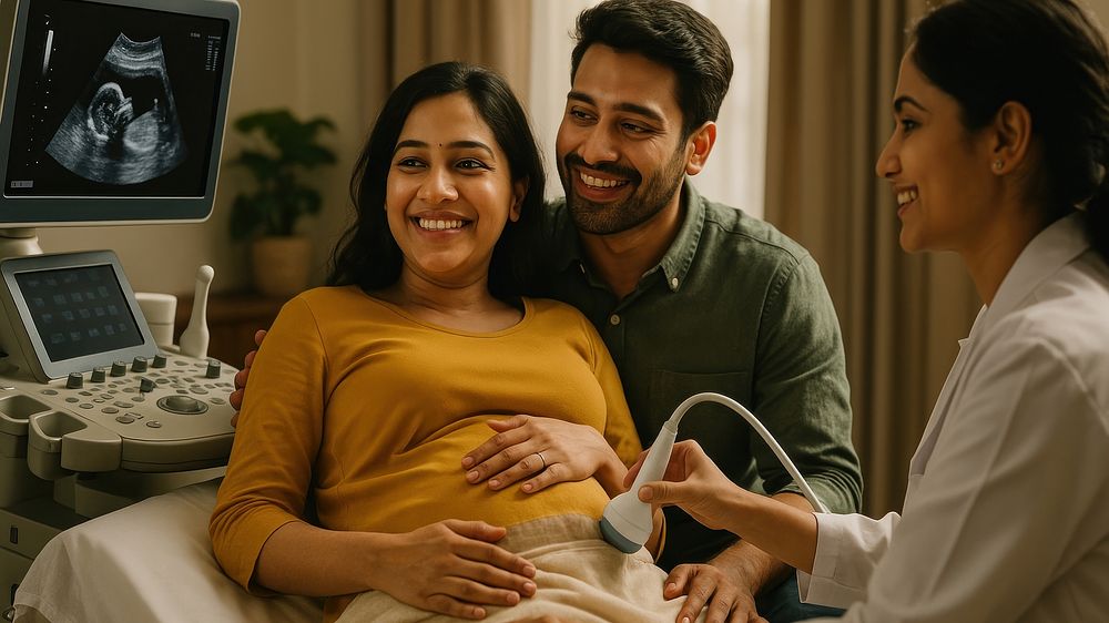 Expectant parents' joyful ultrasound | Free Photo - rawpixel