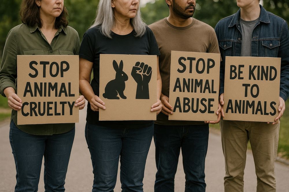 Protest signs advocating animal rights | Free Photo - rawpixel