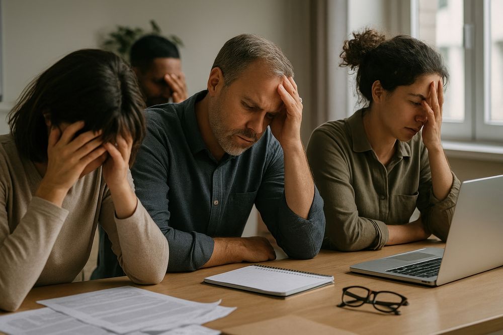 Stressed team facing work challenges | Free Photo - rawpixel