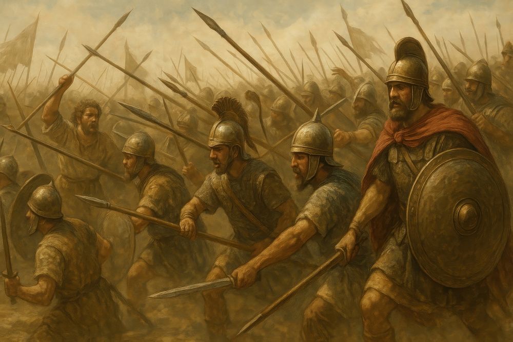 Ancient warriors charge into battle | Free Photo Illustration - rawpixel