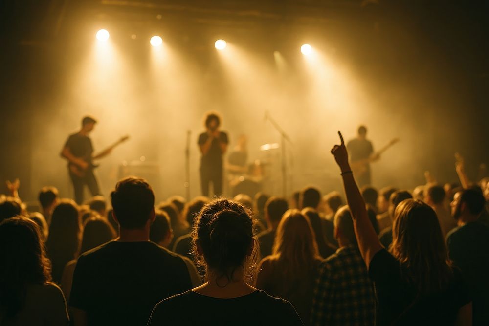 Energetic live concert crowd scene | Free Photo - rawpixel