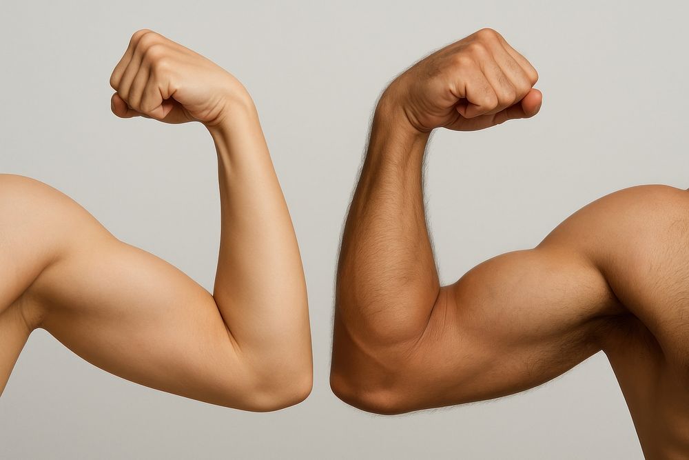 Strong arms flexing muscles | Free Photo - rawpixel