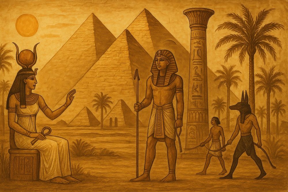 Ancient Egyptian civilization illustration | Free Photo Illustration ...