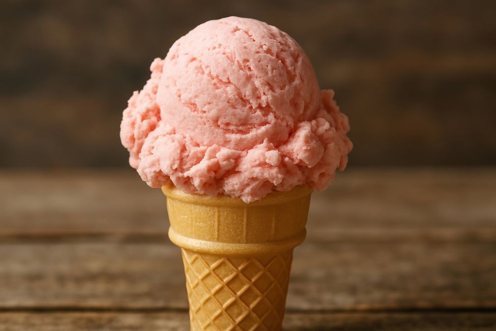 Delicious strawberry ice cream cone | Free Photo - rawpixel